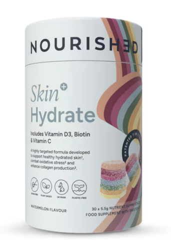 Nourished Skin+ Hydrate Nutrient Stacks 30 Gummies + Vit D3 + Biotin ...
