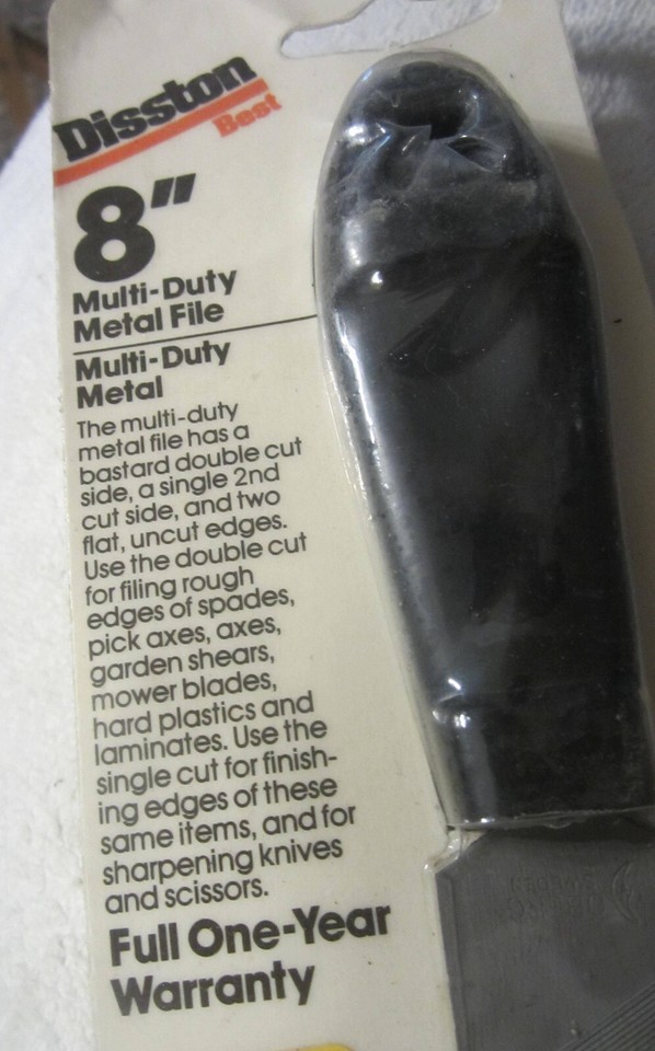 8",153-8 Nicholson Multi duty File bastard double Cut 8" New in pack ...