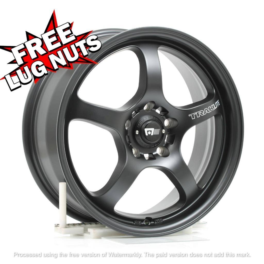 17 inch 17x7 Motegi MR131 SATIN BLACK wheels rims 5x4.5 5x114.3 +45 | eBay