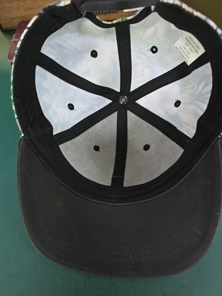 EMPYRE 5 PANEL FLORAL BLUE SUEDE BRIM ADJUSTABLE STRAP BASEBALL HAT/CAP ...