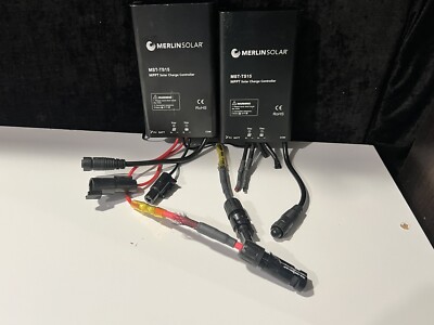 Lot Of 2 Merlin Solar MST-TS15 Solar Charge Controller for Rhino MPPT ...