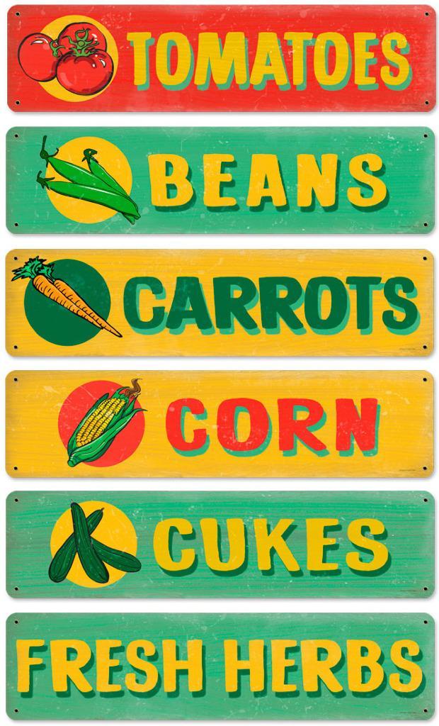 Country Garden Fresh Produce Farm Stand Metal Sign Fruit Vegetable Wall ...