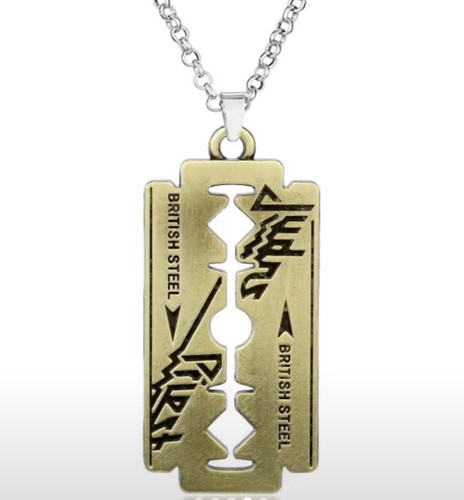 Judas Priest British Steel 20" Necklace Razorblade Halford, Tipton ...
