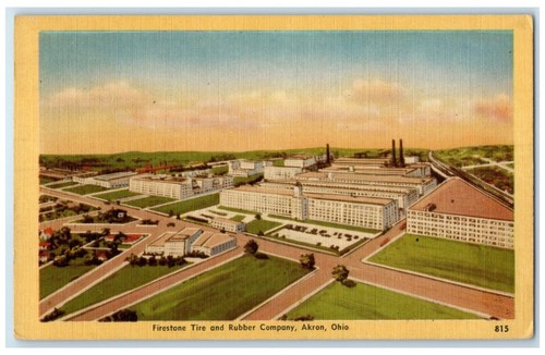 1946 Firestone Tire Rubber Company Exterior Building Akron Ohio Vintage ...