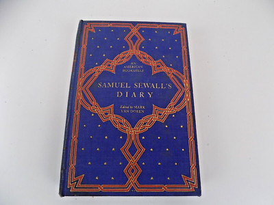 Samuel Sewall's Diary Edited by Mark Doren 1927 Hardcover | eBay