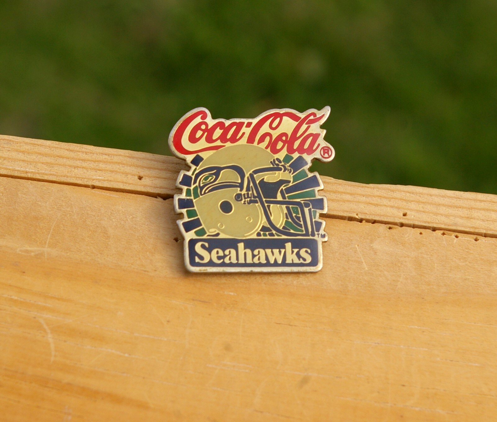 Coca-Cola Seattle Seahawks Football Coke Metal & Enamel 1 1/8" Pin ...