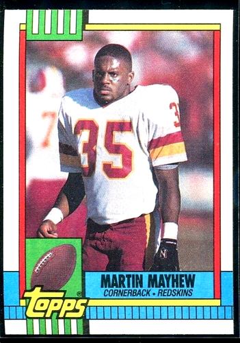 1990 Topps Football Martin Mayhew #130 Washington Commanders | eBay