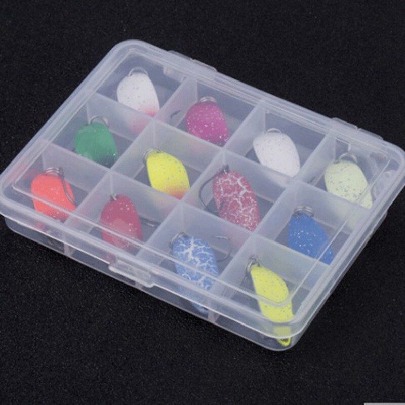 12Pcs/Lot 3G Spoon Lures Spinners Sequin Artificial Fishing Hard ...