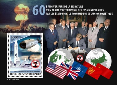 Cold War Nuclear Test Ban Treaty MNH Stamps 2023 Central African S/S | eBay