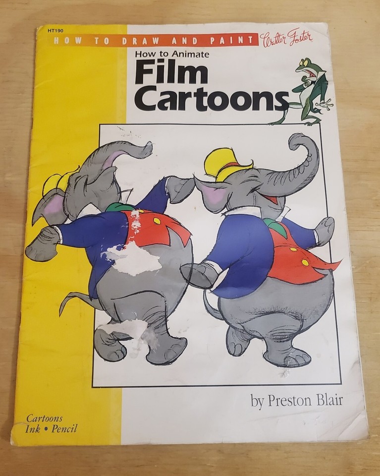 2 Art Books - How to Animate Film Cartoons/Cartoon Animation by Preston ...