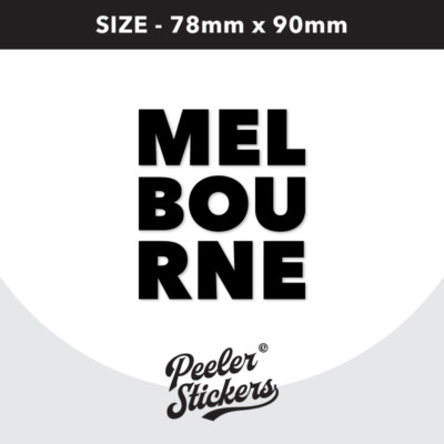 MELBOURNE Decal Sticker, Laptop Macbook Car Hip Hop Australia Sticker ...