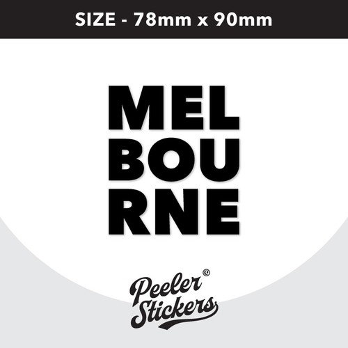 MELBOURNE Decal Sticker, Laptop Macbook Car Hip Hop Australia Sticker ...