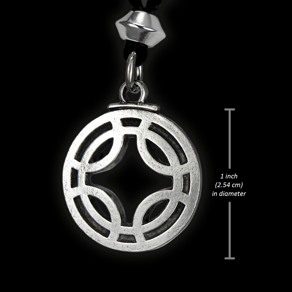 Pewter Binding Rune for Wishes Pendant Talisman Icelandic Wealth Amulet ...