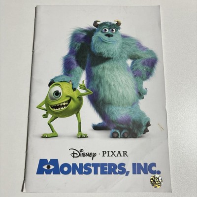 Monsters Inc. Movie Brochure Disney Pixar #YNETHA | eBay
