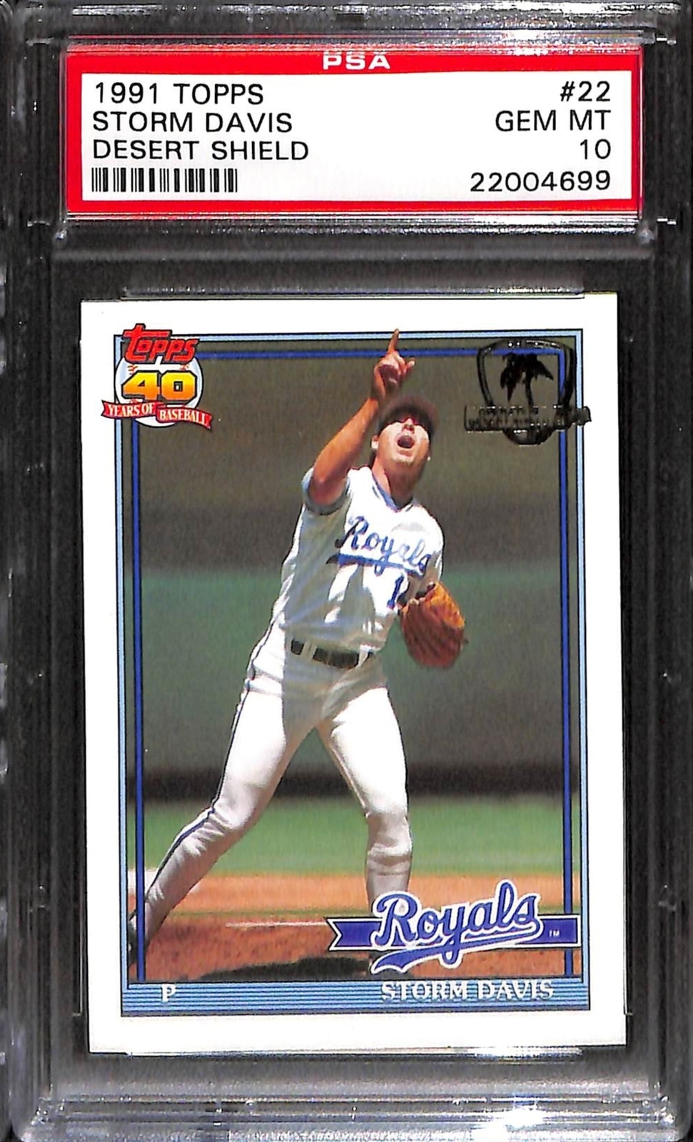 1991 Topps - Registration Symbol above Front Topps 40 logo #22 Storm ...