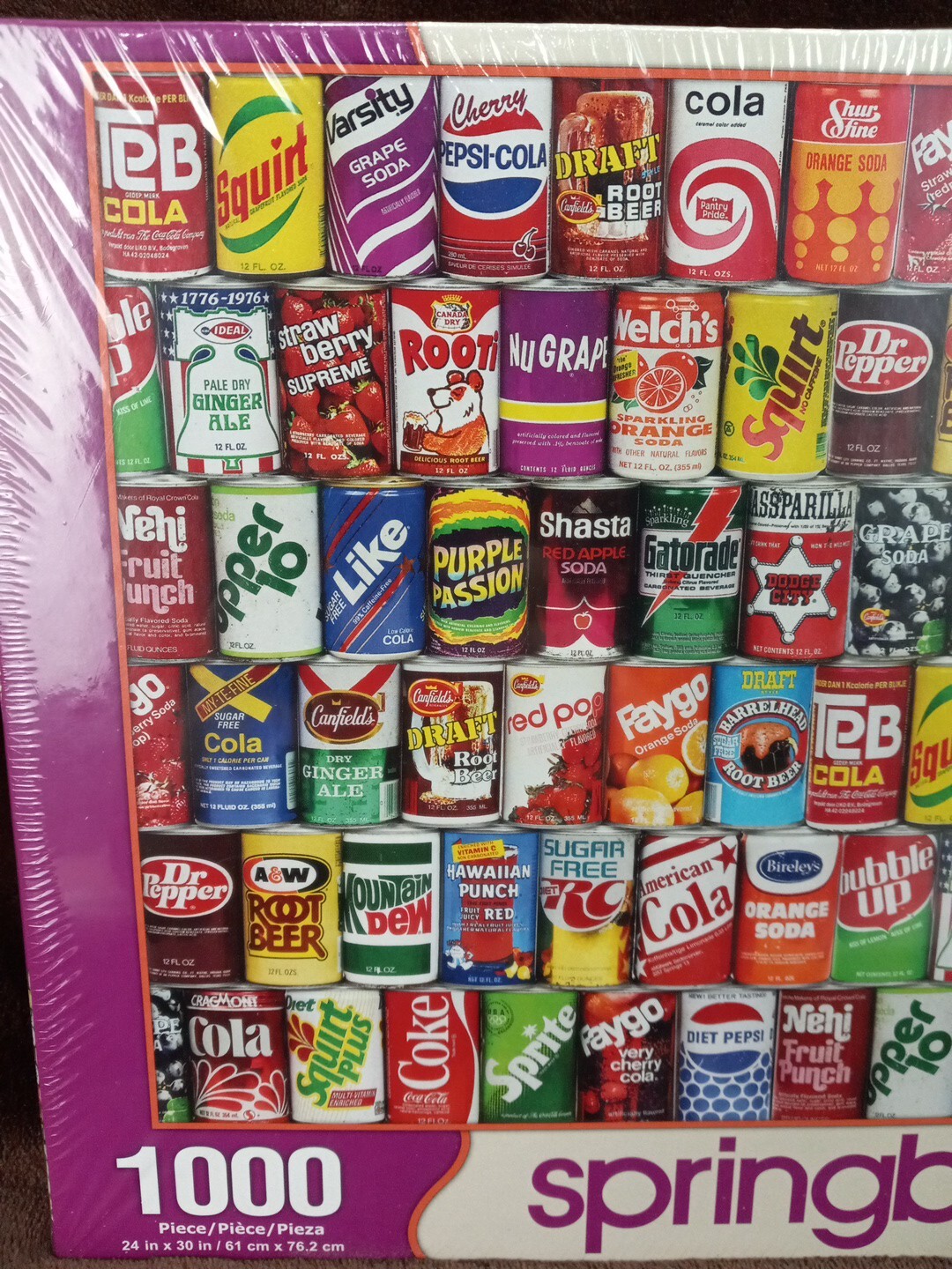 Springbok Retro Refreshments Soda Pop Can Collage 1000 Pc Jigsaw Puzzle ...