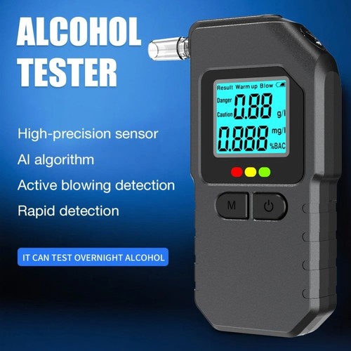 Breathalyzer Digital Alcohol Detector with LCD Display for Quick ...