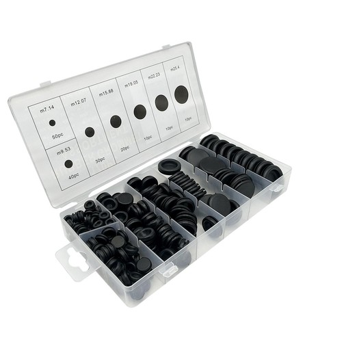 170Pcs Rubber Hole Plug Grommet Firewall Electrical Wire Gasket ...