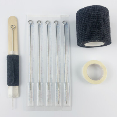 STICK AND POKE TATTOO KIT DIY STARTER KIT HAND POKE WITH NEEDLES NO ...