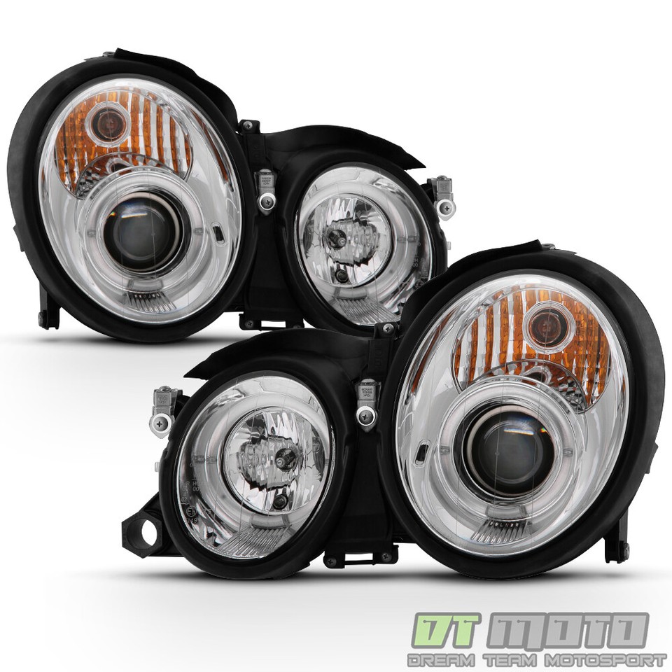 1998-2002 Mercedes W208 CLK320/430/55 AMG LED Dual Halo Projector ...