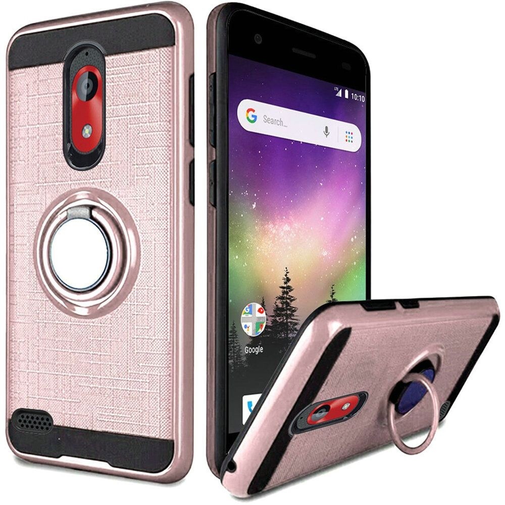 For Coolpad Illumina 3310A / Coolpad Legacy Go 5" Ring Stand Case Cover ...