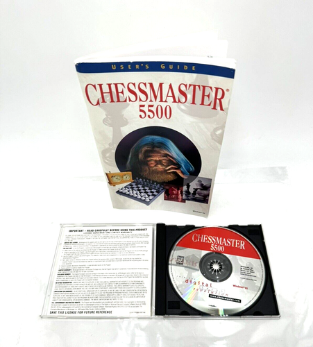 The Chessmaster 5500 PC Big Box Windows 95 Cd ROM Rare 1997 with Book | eBay