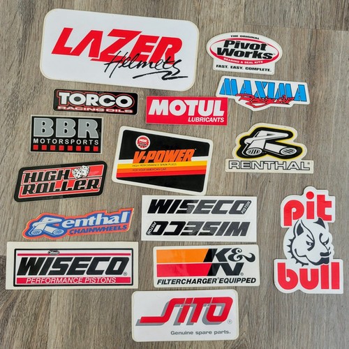 Racing Decals Sticker Lot Set 15 Vintage Original - Race Cars Toolboxes ...