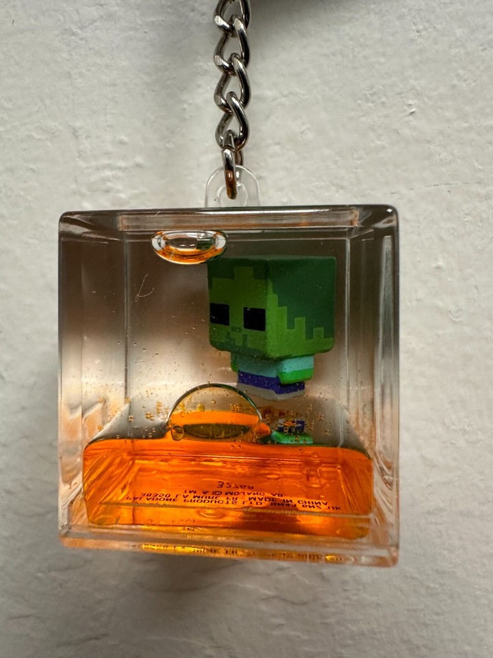 Minecraft Tsunameez Zombie Steve Green Acrylic Keychain In Hand Fast ...