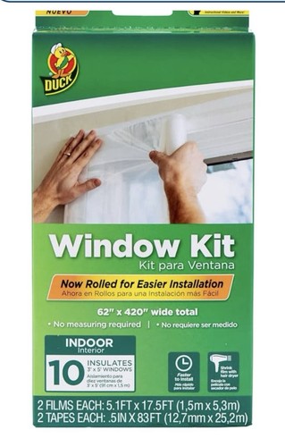 Duck Window Insulation Window Seal Kit Fits up to 10 Windows | eBay
