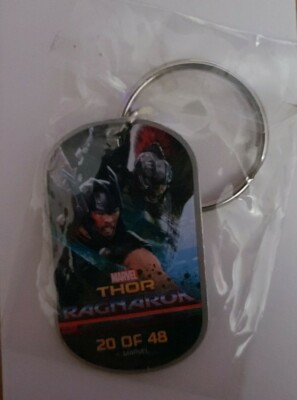 Thor Ragnarok 20 of 48 Marvel MCU (2016 Upper Deck) Dog Tag Key Chain ...