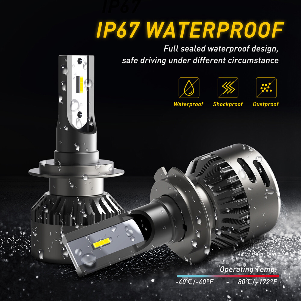 100w H7 LED Car Headlight Conversion Kit Globes Canbus Bulbs Beam Lamp ...