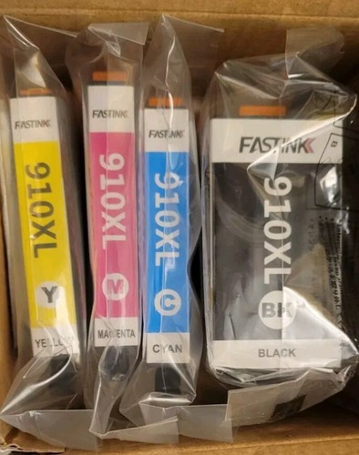 FASTINK 910XL High-Yield Ink Cartridge 4 pk HP OfficeJet 8010 8020 8030 ...
