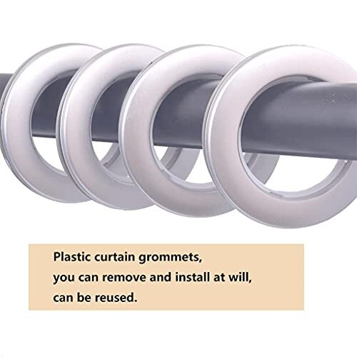 20 Pack Curtain Grommets Lnner Diameter Silencer Sliding Grommet Kit ...