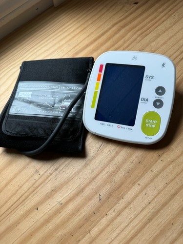 GG Greater Goods Bluetooth BPM Blood Pressure Monitor Model: 0040 Large ...