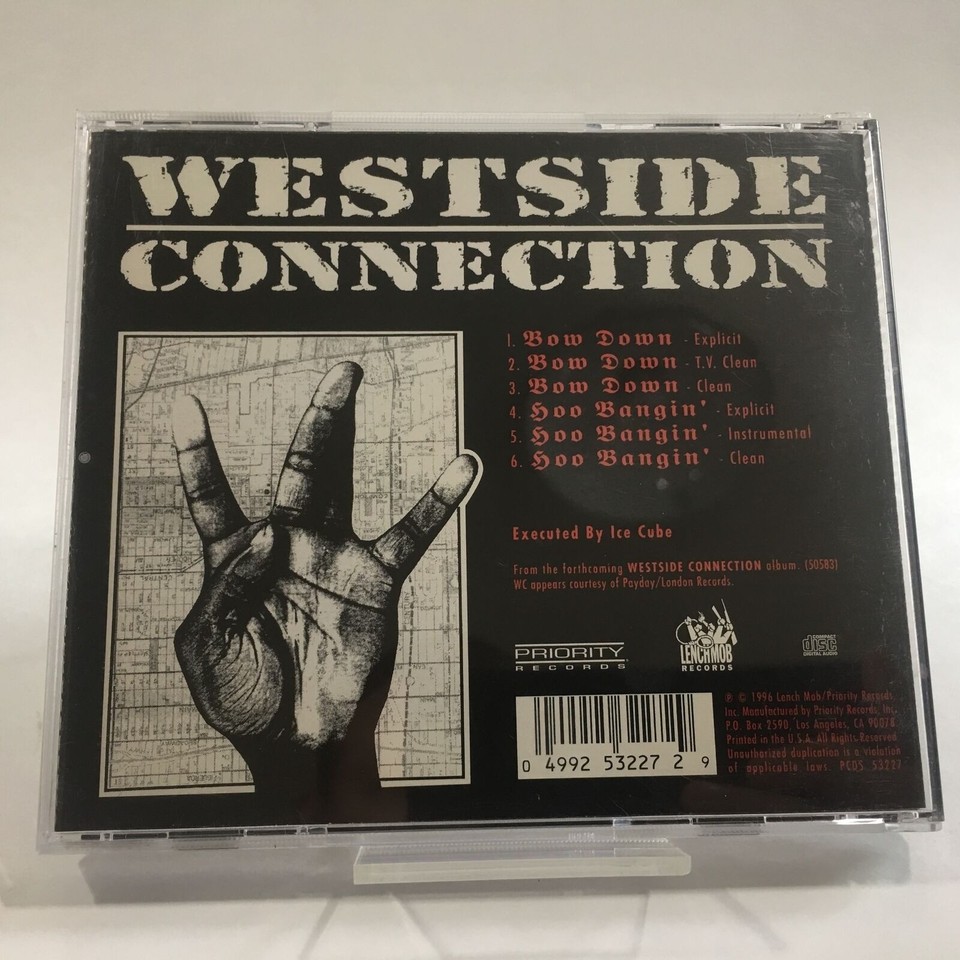 Westside Connection Bow Down Hoo Bangin CD EMI PCDS 53227 Ice Cube Mac 10 WC | eBay