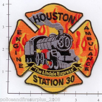 Texas - Houston Station 30 TX Fire Dept Patch - Lindale Express Train ...