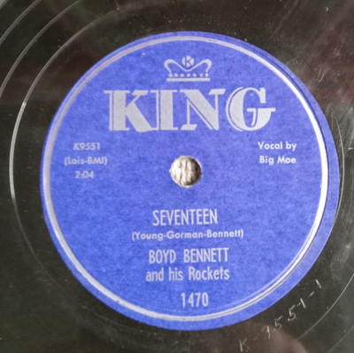 Boyd Bennett and His Rockets - Seventeen - R&B 78 Record | eBay