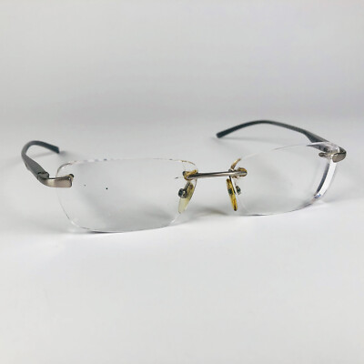 POLICE eyeglasses SATIN SILVER RIMLESS glasses frame MOD: V2922V COL ...