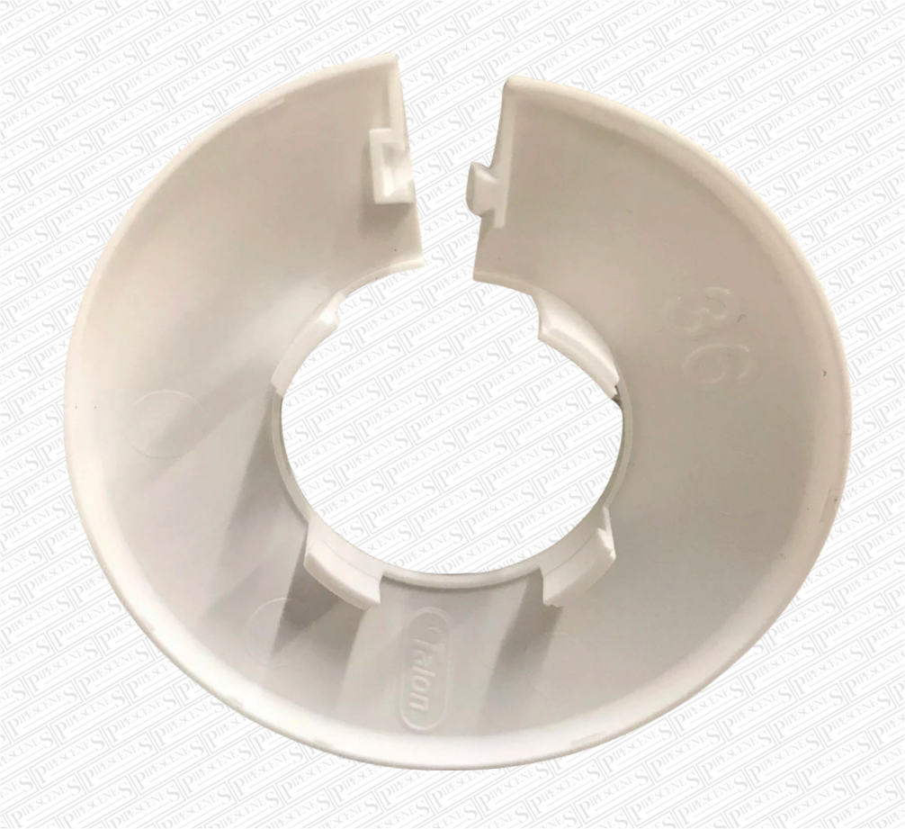 5 x 32mm 36mm Basin Waste Pipe Cover WHITE Wall or Floor Cover 78mm ...