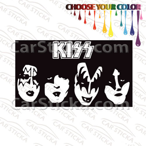 2 of 8" to 10" Kiss Band Members /A artist car stickers decal bumper ...