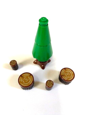 LEGO Parts: Pine Tree and Stumps Set, Forest | eBay