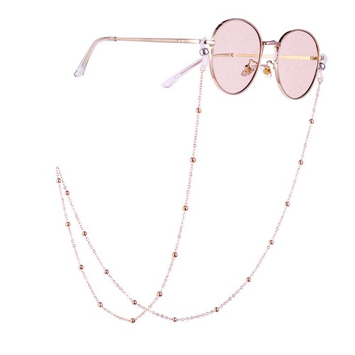 Women Gold Eyeglass Chains Sunglasses Reading Beaded Eyewears Cord Neck ...