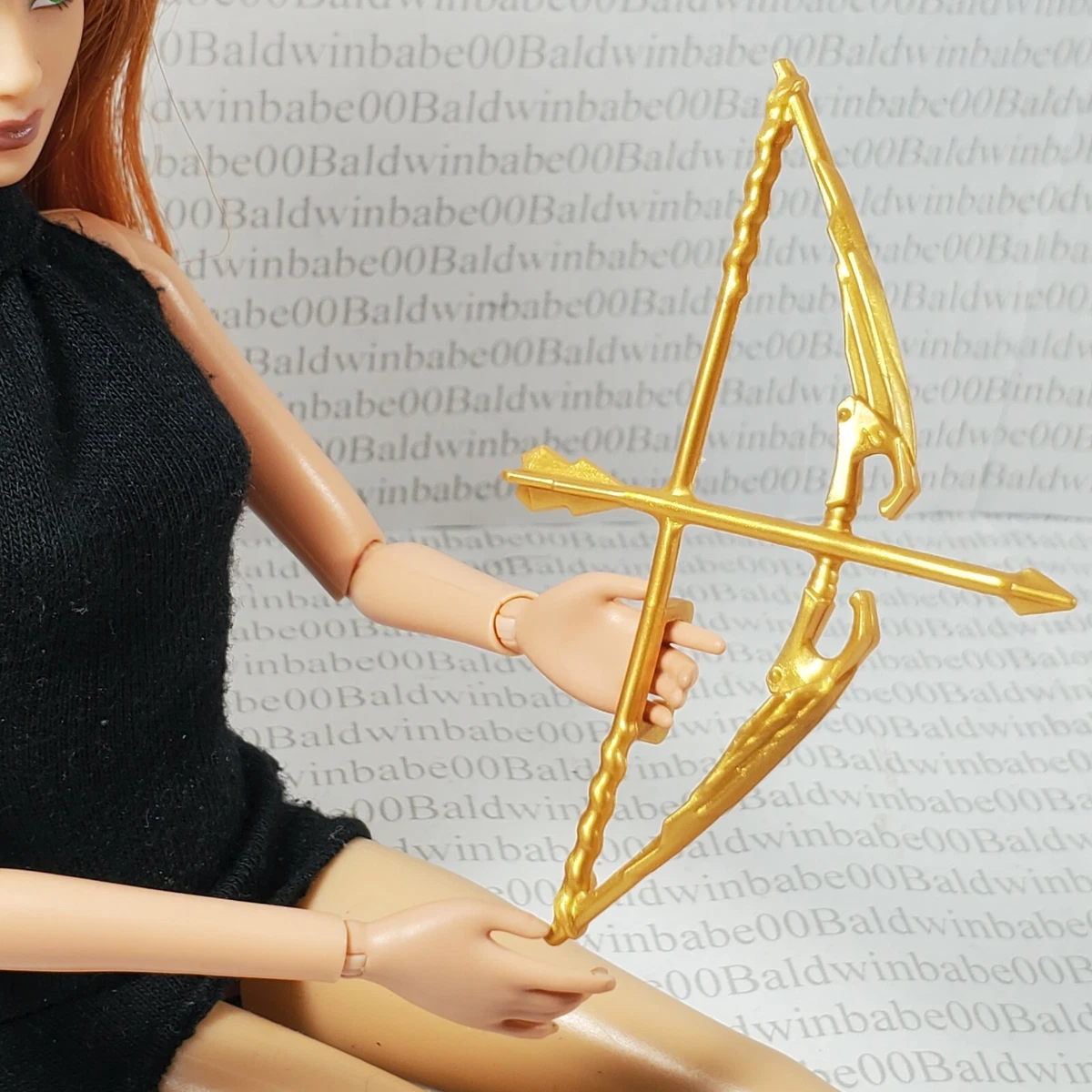 Gold Bow And Arrow Weapon