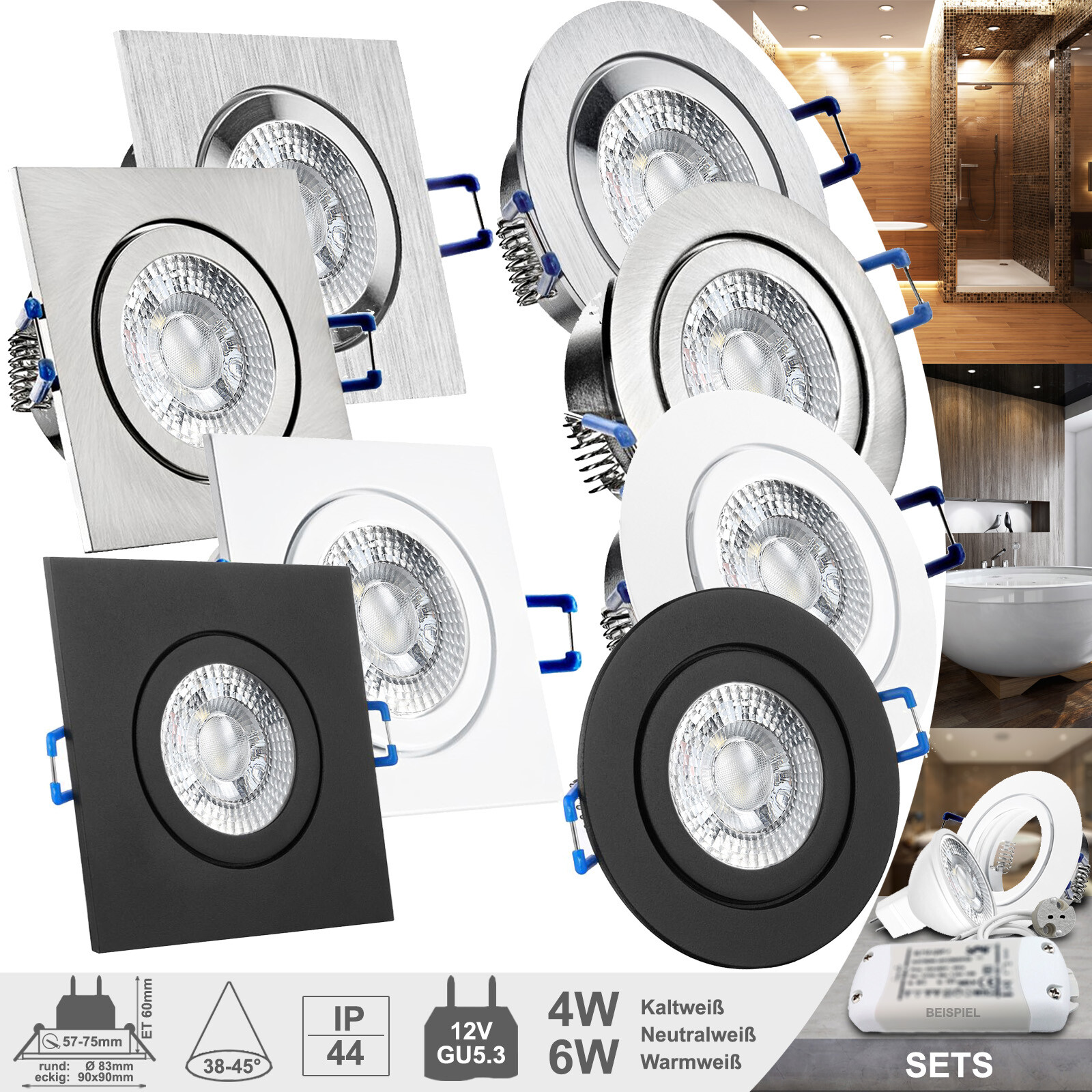 Led Spots Fur Dusche