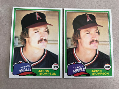 1981 Topps Baseball Card #505 Jason Thompson California Angels NMMt ...
