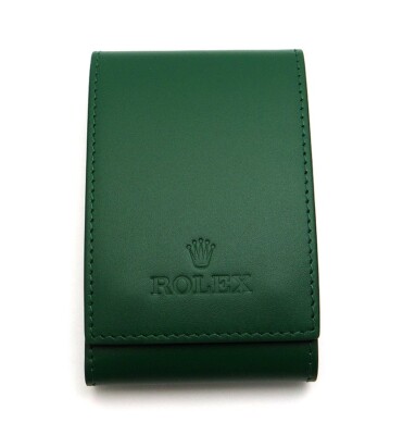 New Genuine Service Rolex Green Leather Travel Storage Protection ...