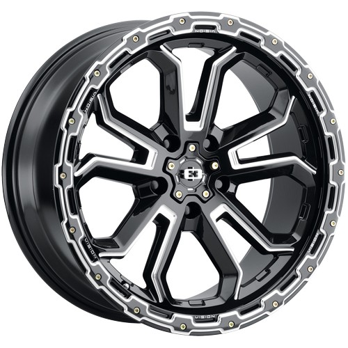 Vision 405 Korupt 18x9 5x5" +12mm Black/Milled Wheel Rim 18" Inch | eBay