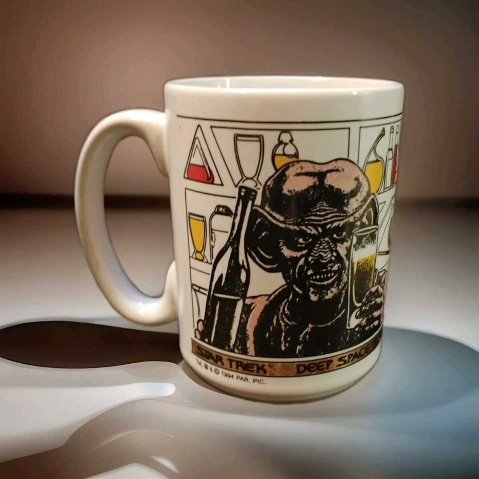 RARE VTG 1994 Star Trek Deep Space Nine Quark’s Bar Coffee Tea Mug ...