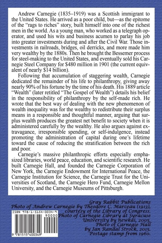 The Gospel of Wealth | Andrew Carnegie | Taschenbuch | Kartoniert ...