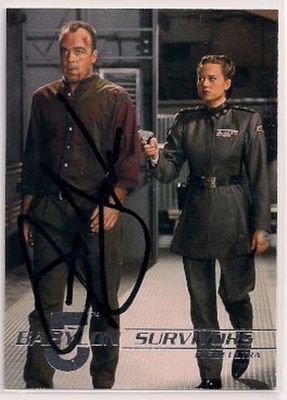 Babylon 5 Signed Card Auto B5 Ultra Michael Garibaldi Jerry Doyle v394 ...